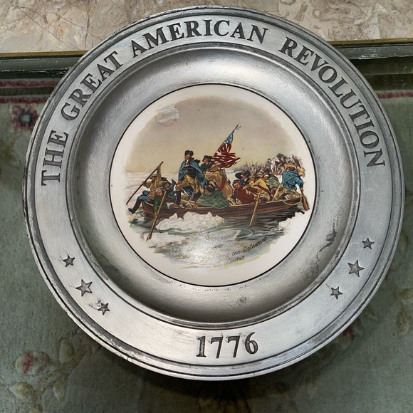 Accents | Vintage Pewter Commemorative Plate The Great American ...